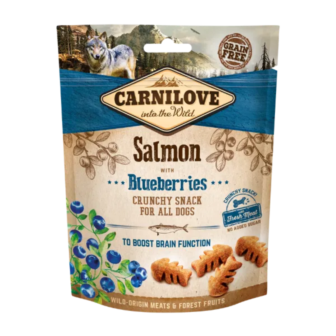 Carnilove Salmon with Blueberries - Crunchy Treats for Dogs - Brown's ...