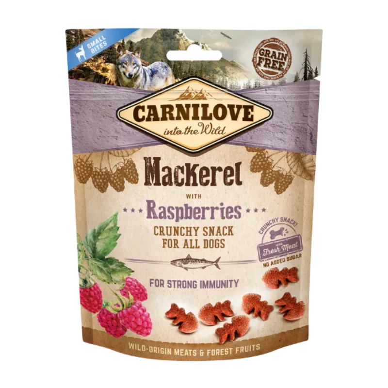Carnilove Mackerel & Raspberry Treats for Dogs - Brown's Natural Pet Store