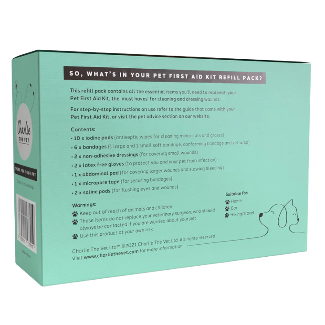 Charlie The Vet Pet First Aid Kit Refill Pack for Pets - Brown's ...