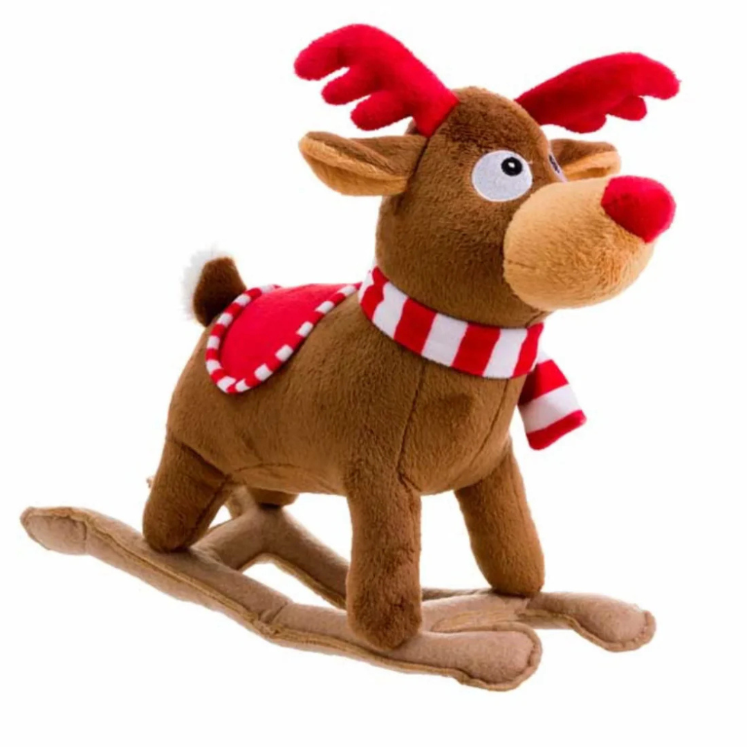 House Of Paws Rocking Rudolph: Soft and Snuggly Toy - Brown's Natural ...