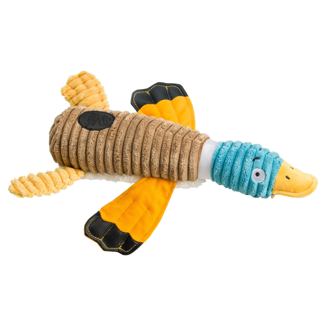 House of Paws Jumbo Cord Duck: Soft, Plush, Fun Toy - Brown's Natural ...