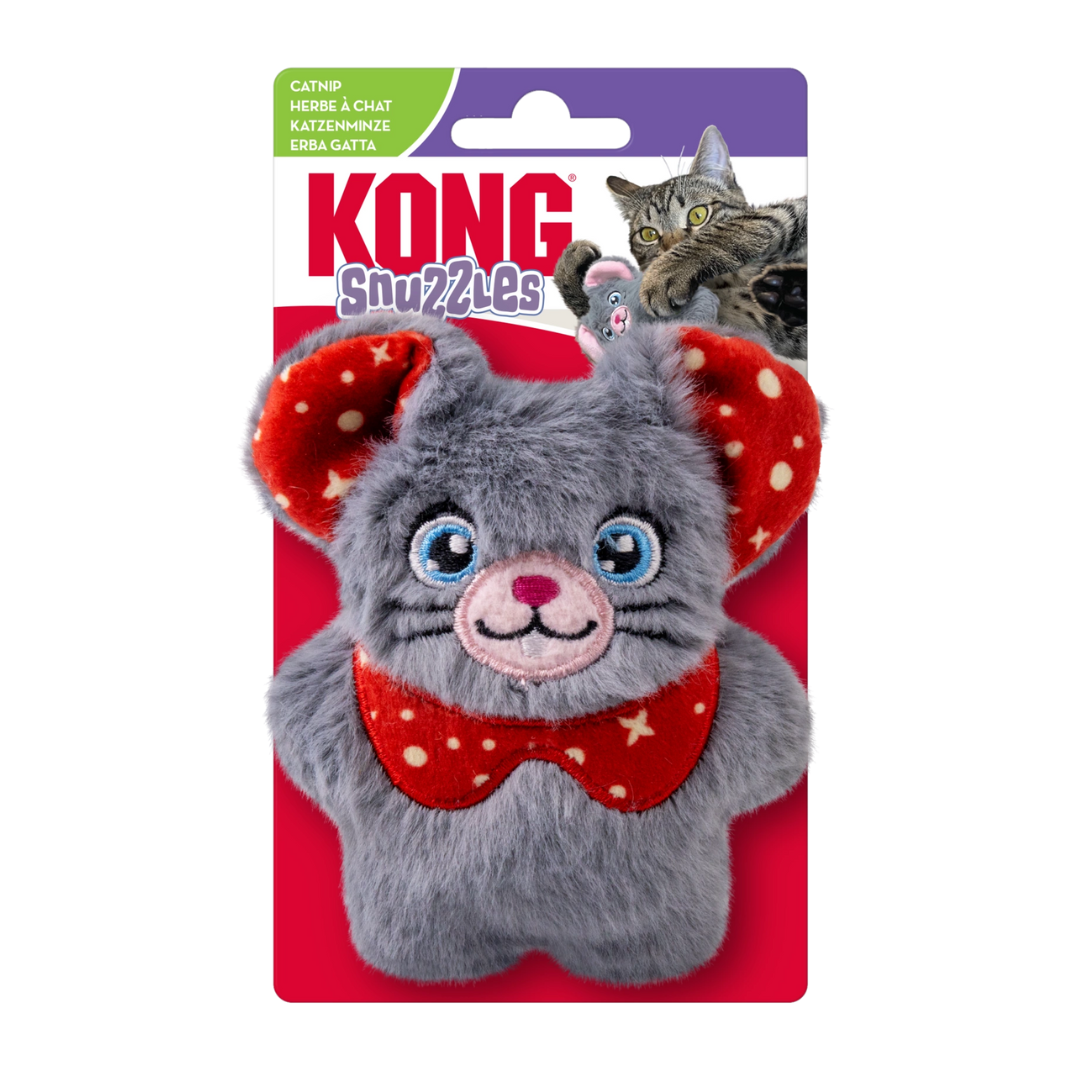 KONG Holiday Cat Snuzzles Mouse with Crinkle Sounds - Brown's Natural ...