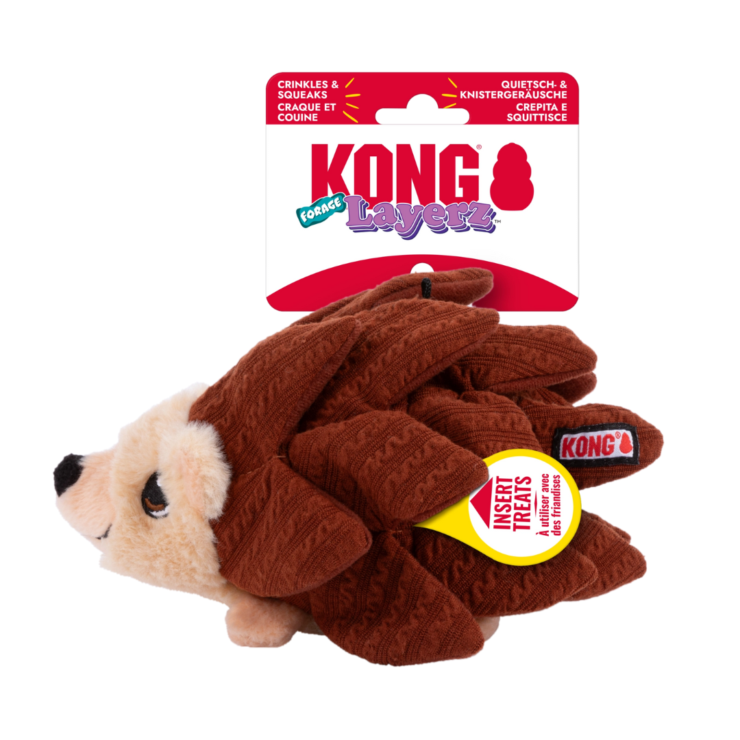 KONG Layerz Forage Hedgehog - Treats Hide and Seek - Brown's Natural Pet Store