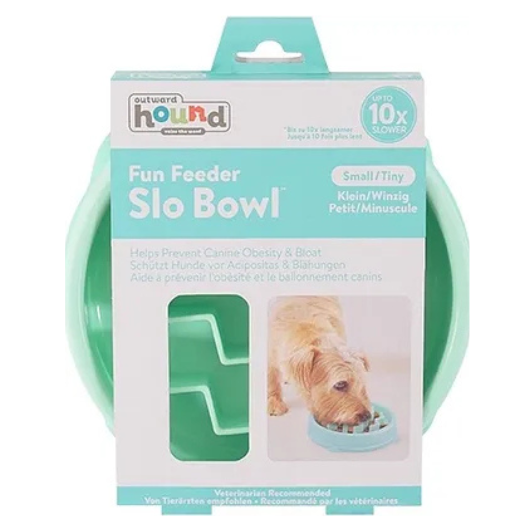 Outward Hound Fun Feeder Wave Mint - Slow Feeder Bowl for Dogs - Brown ...