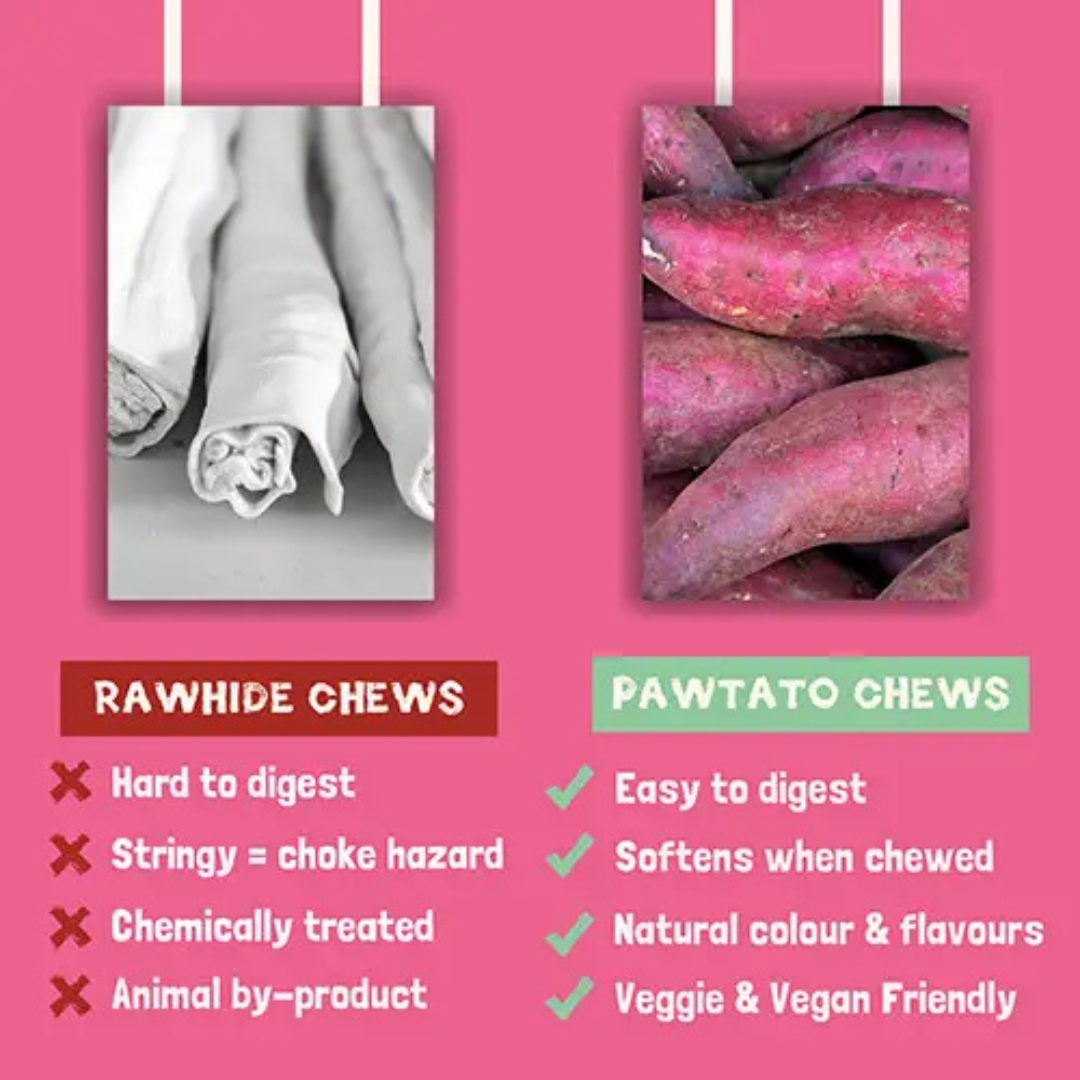 Pawtato Peanut, Apple and Cinnamon Plant-Based Chews - Brown's Natural ...