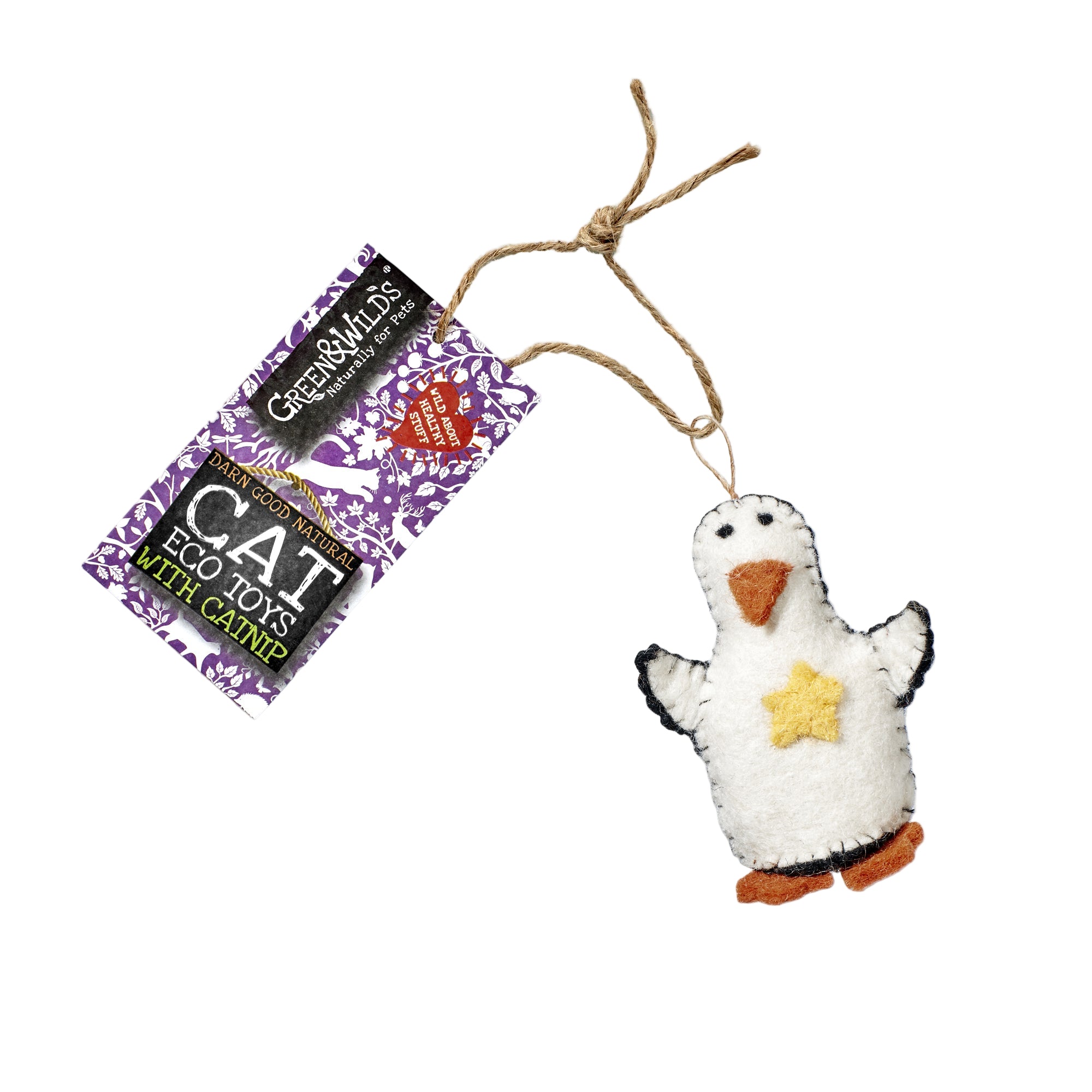 Penelope Penguin with Catnip: Eco-Friendly Cat Toy - Brown's Natural ...
