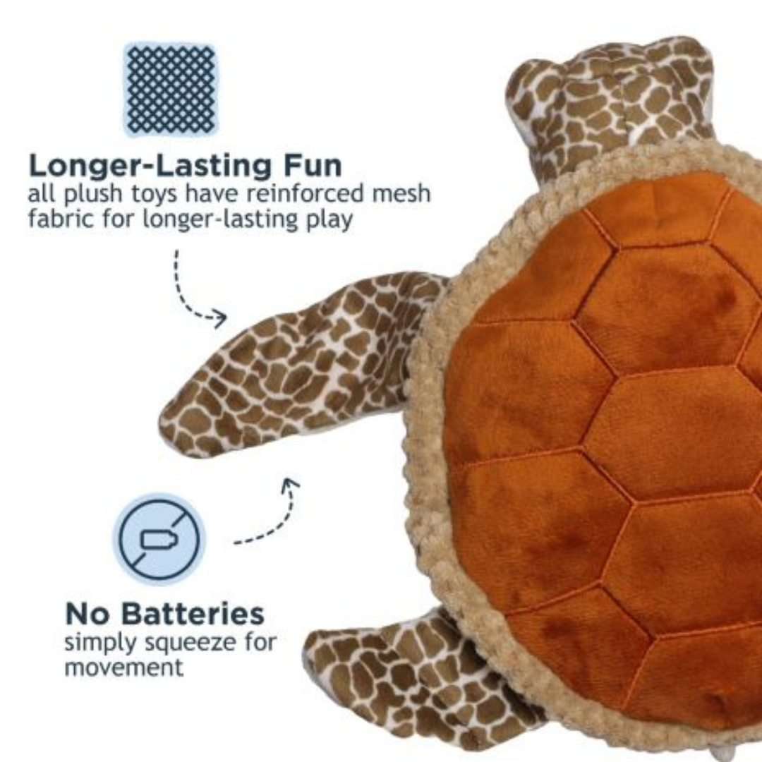 Tall Tails Plush Animated Sea Turtle: Flappy and Fun - Brown's Natural ...