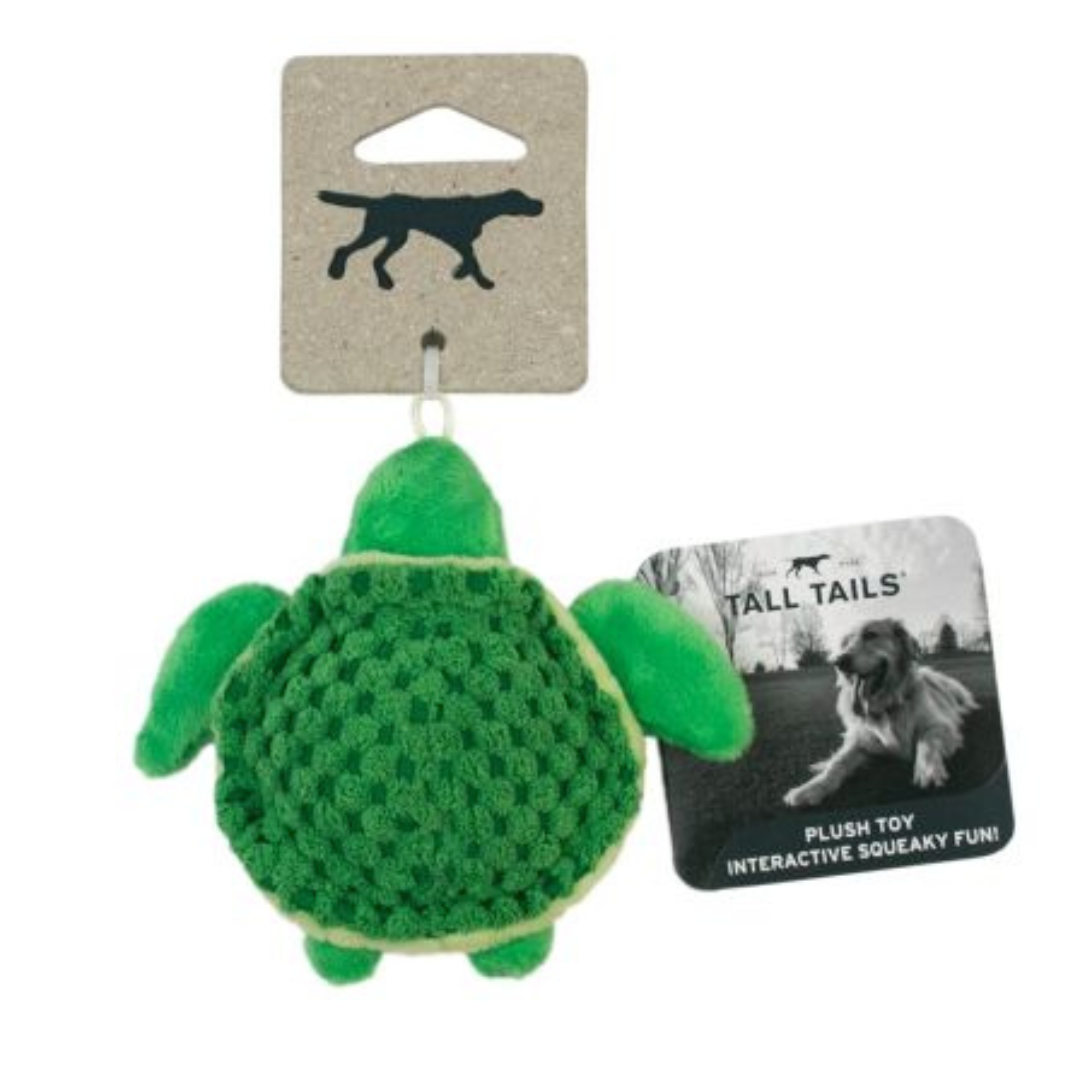 Tall Tails Plush Baby Turtle - Soft Squeaky Toy for Dogs - Brown's ...