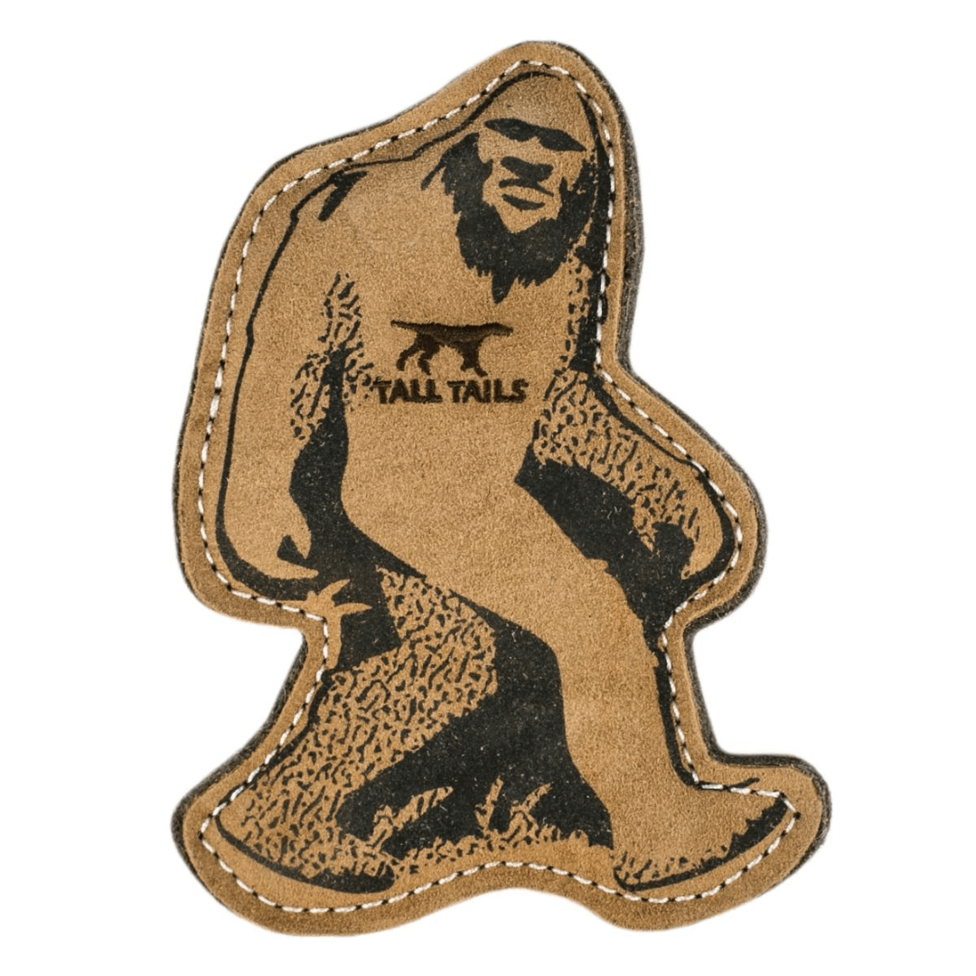 Tall Tails Natural Leather & Wool Bigfoot Tug Toy for Dogs - Brown's ...