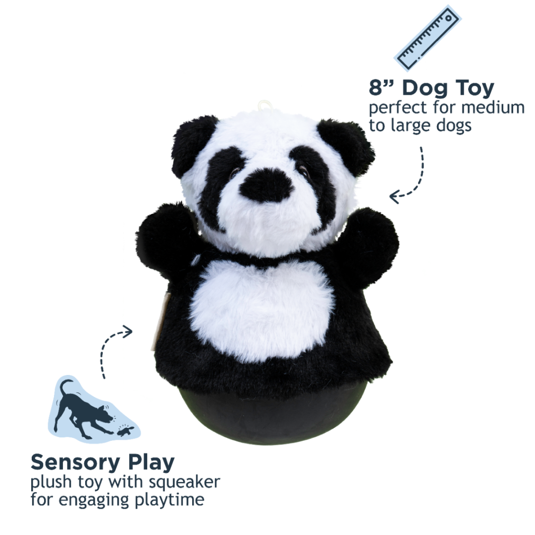 Tall Tails Panda - Roly Poly Toy for Dogs - Brown's Natural Pet Store