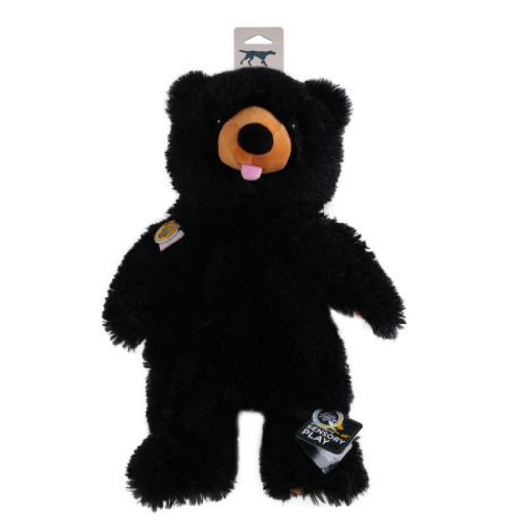 Tall Tails Plush Black Bear with Inner Rope Body - Durable, Stuffless ...