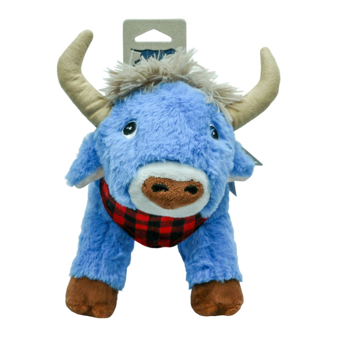Tall Tails Plush Blue Ox - Crunch Toy for Dogs - Brown's Natural Pet Store