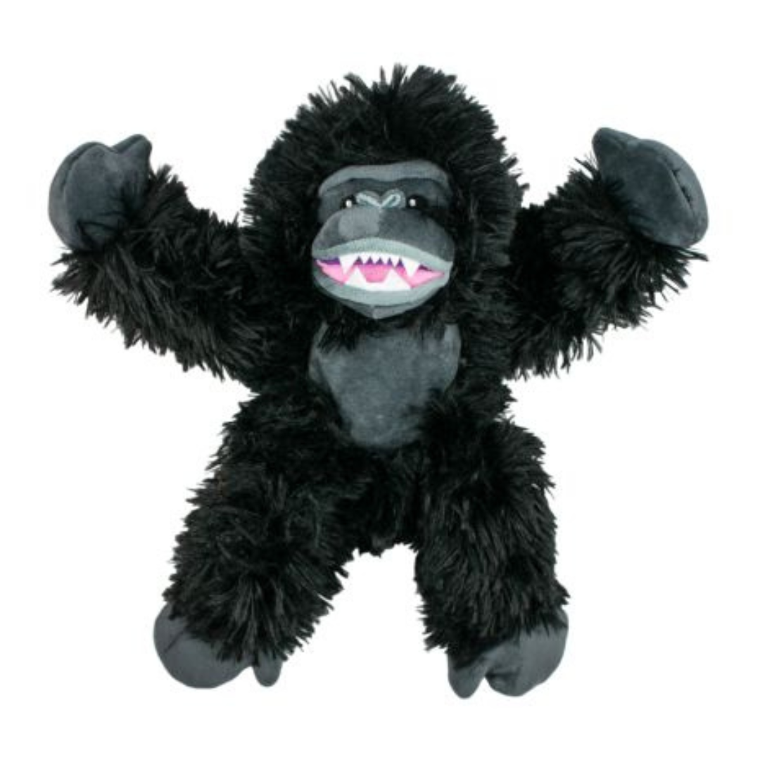 Tall Tails Plush Gorilla with Inner Rope Body - Durable, Squeaky Tug T ...