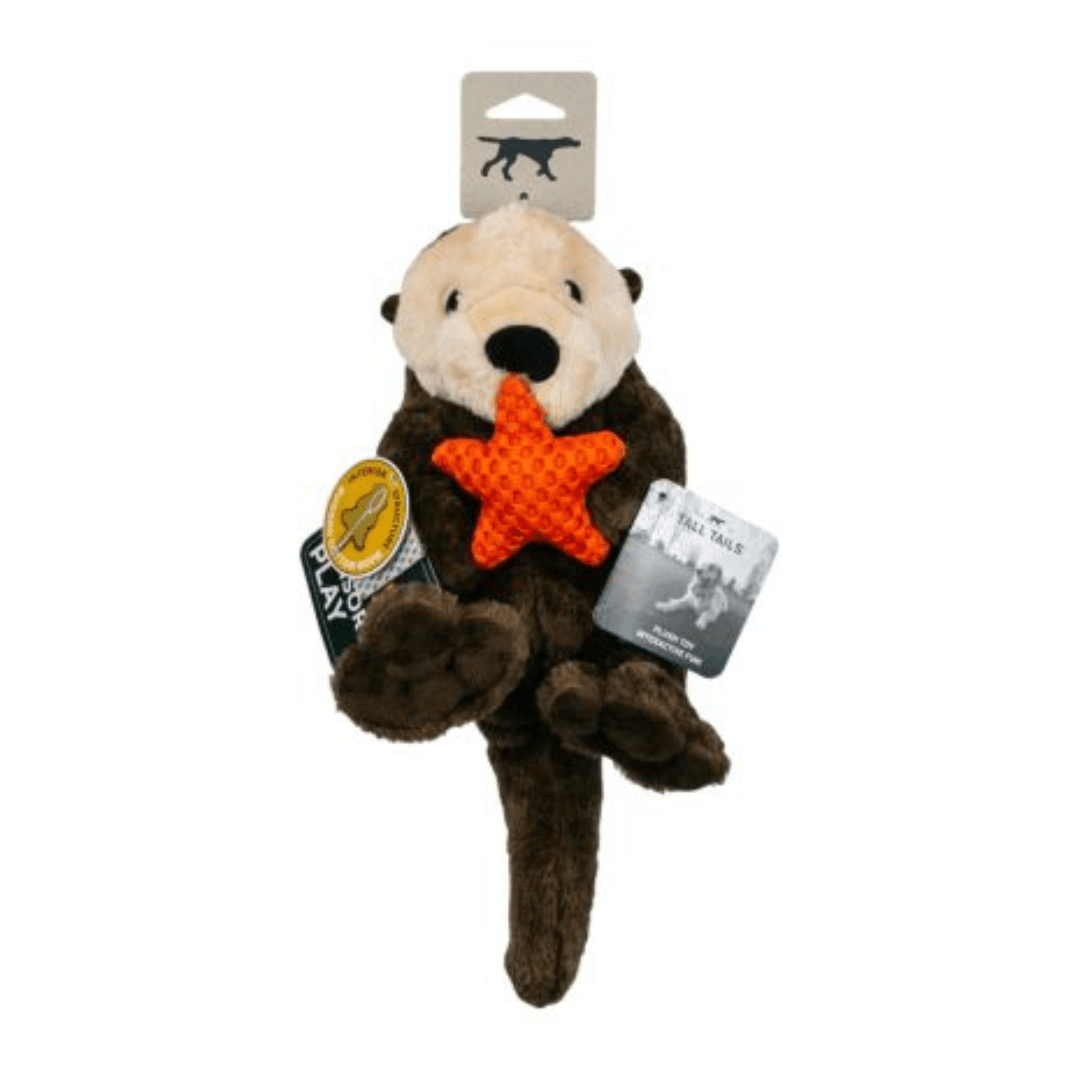 Tall Tails Plush Otter with Inner Rope Body - Brown's Natural Pet Store