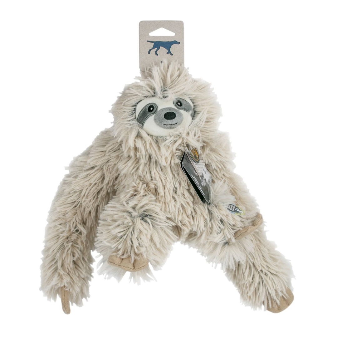 Tall Tails Plush Sloth with Inner Rope Body - Durable, Soft, Squeaky T ...