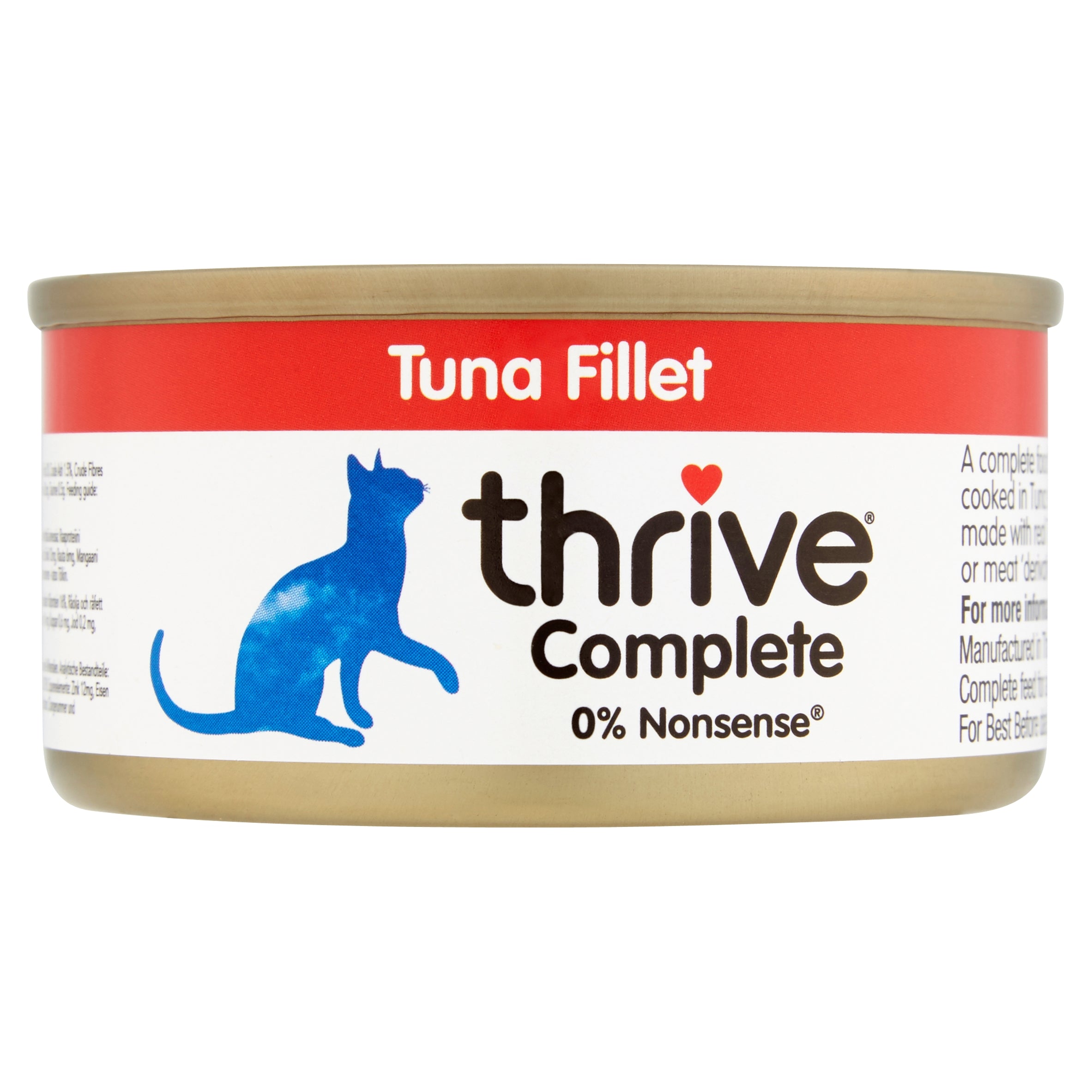Thrive 100% Tuna Fillet - Complete Wet Food for Cats - Brown's Natural ...