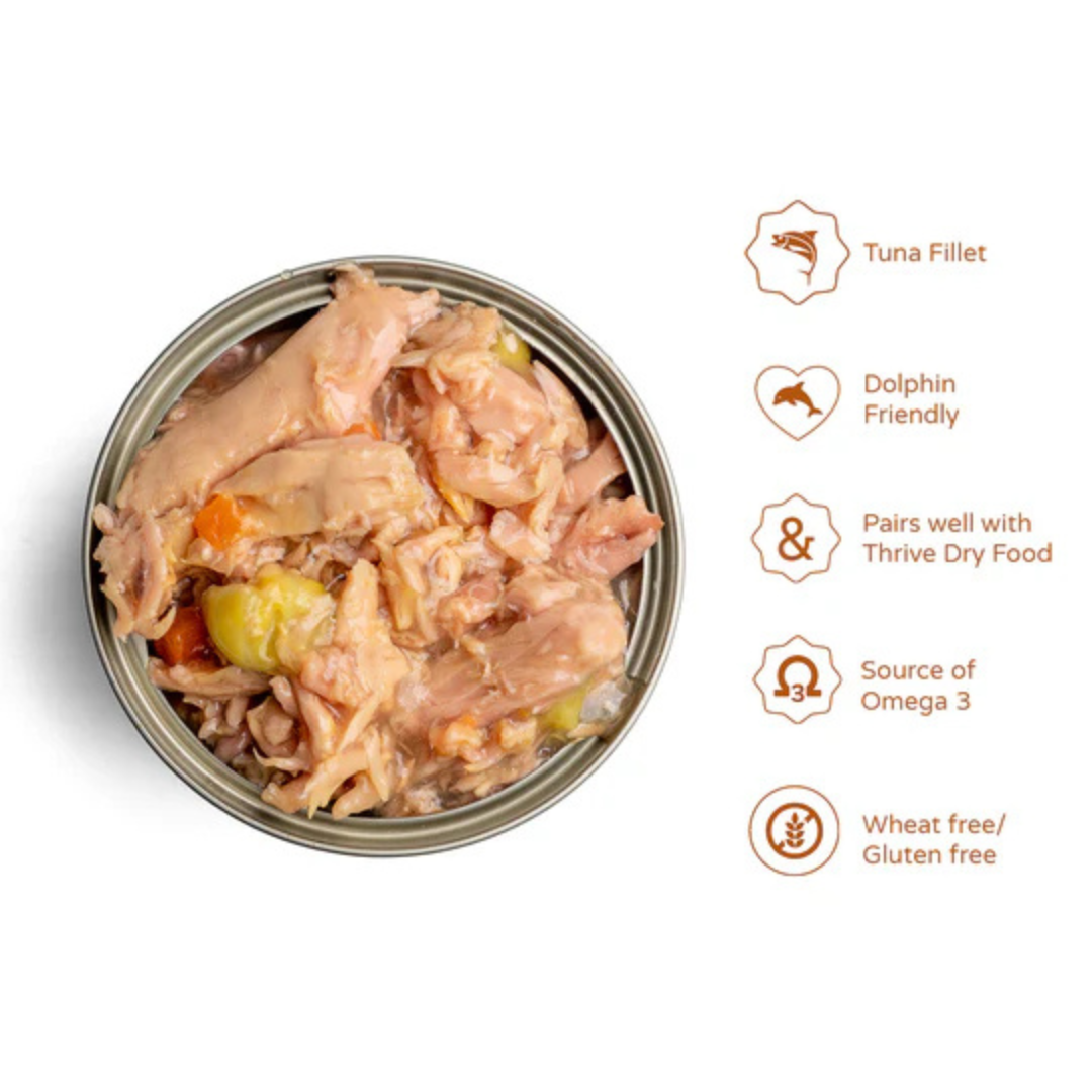 Thrive 100% Tuna with Vegetables - Complete Wet Food for Cats - Brown's ...