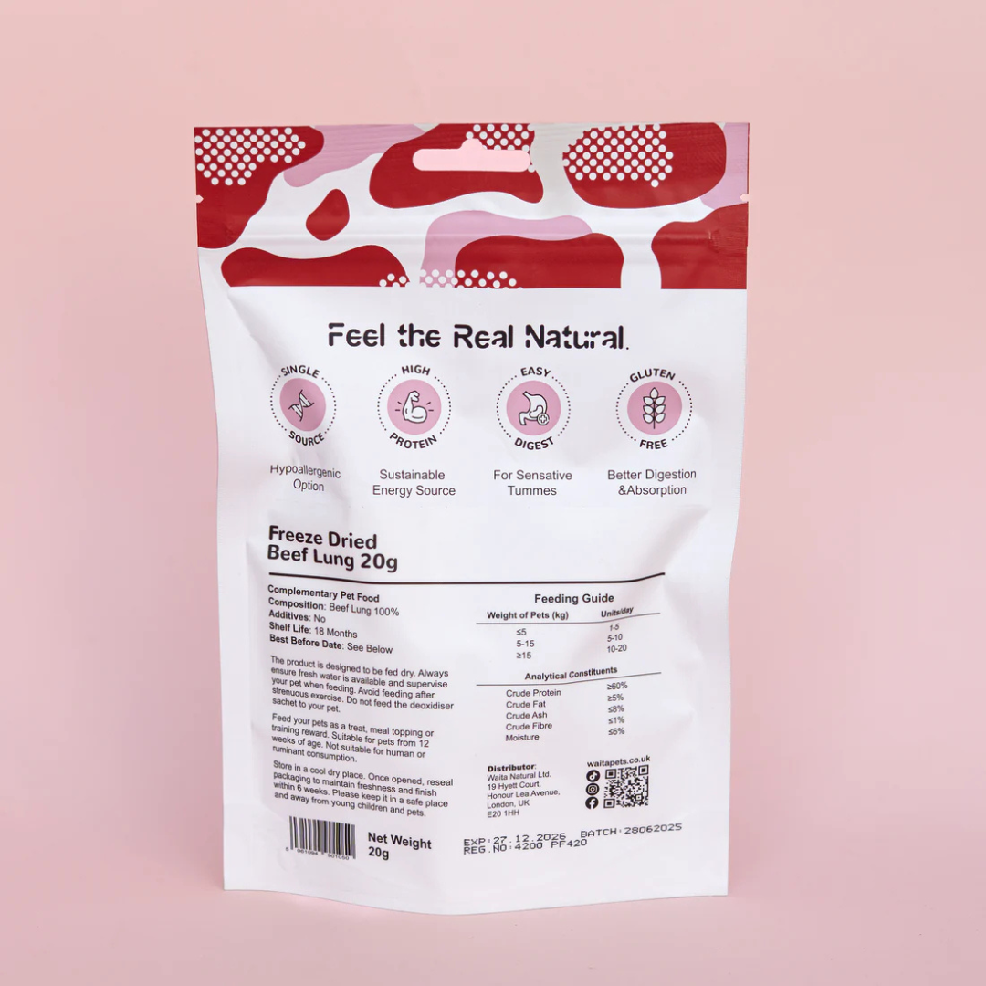 Waita Freeze Dried Beef Lung: Low Fat, High Protein Snack - Brown's ...