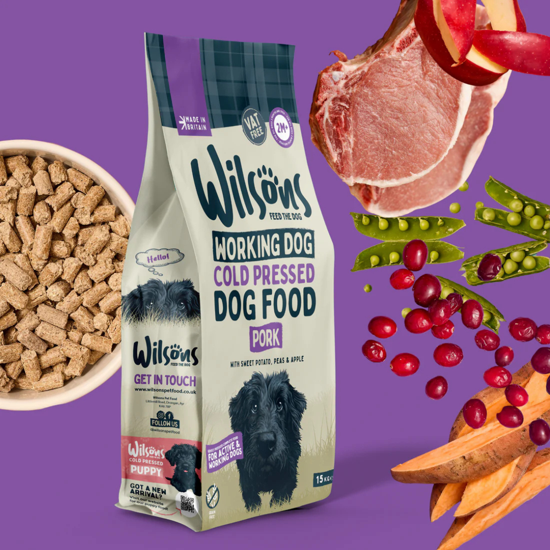 Wilsons Working Dog Cold Pressed Dog Food Pork - 15kg - Brown's Natural ...
