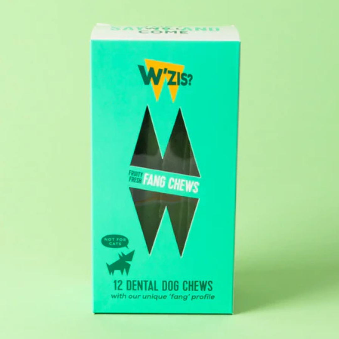 W'zis Fruity Dental Fangs Dental Chews for Dogs - Brown's Natural Pet Store